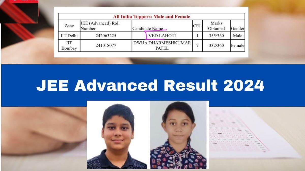 JEE Advanced Result 2024 : ਮਿਲੋ ਜੇਈਈ ਐਡਵਾਂਸਡ ਟਾਪਰ ਵੇਦ ਲਾਹੋਟੀ ਨੂੰ, 360 ... JEE Advanced Result 2024 : ਮਿਲੋ ਜੇਈਈ ਐਡਵਾਂਸਡ ਟਾਪਰ ਵੇਦ ਲਾਹੋਟੀ ਨੂੰ, 360 ...