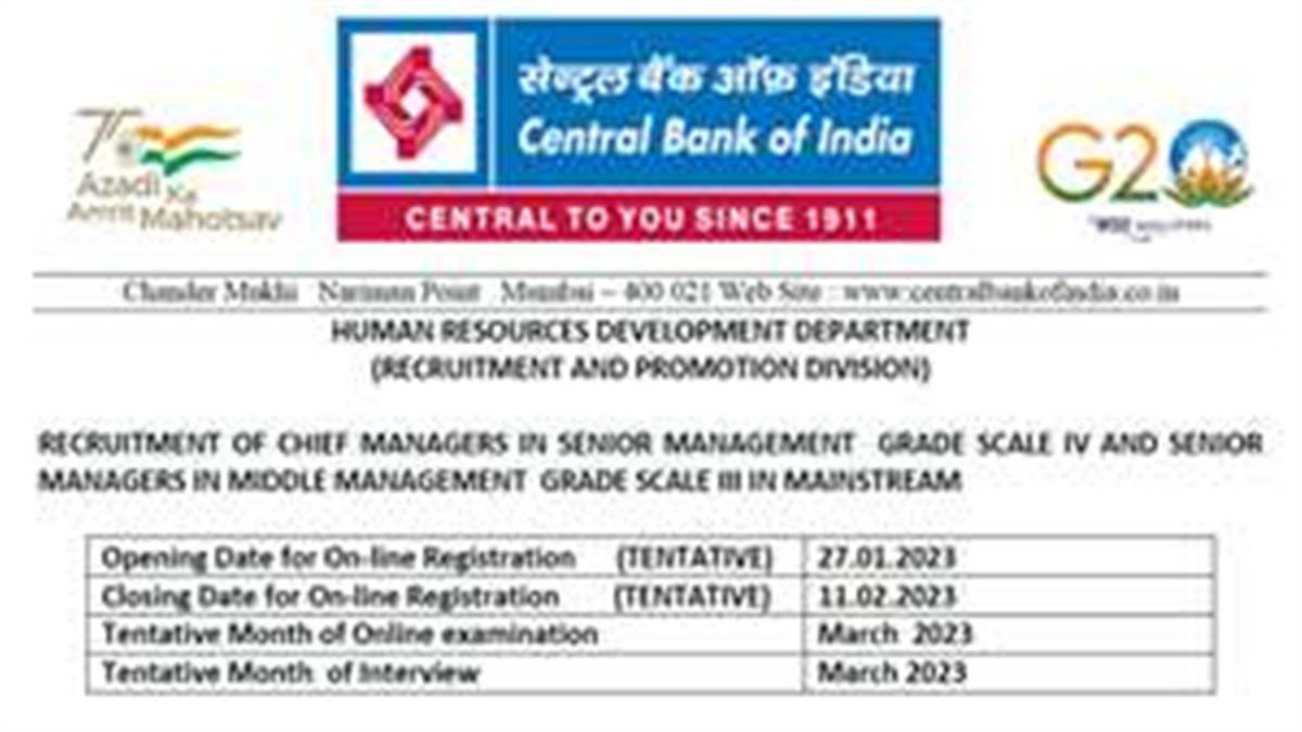 CBI Recruitment 2023: ਸੈਂਟਰਲ ਬੈਂਕ ਆਫ਼ ਇੰਡੀਆ 'ਚ 250 ਸਰਕਾਰੀ ਨੌਕਰੀਆਂ, ਇਸ ...