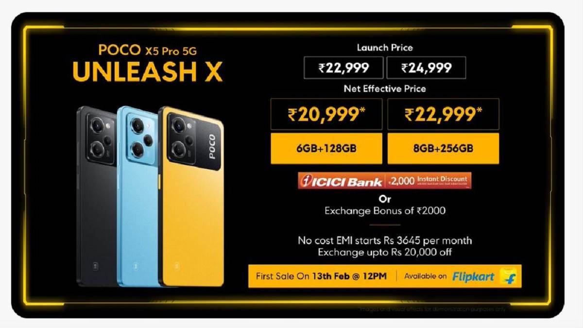 POCO X5 Pro First Sale : 108 MP ਕੈਮਰੇ ਵਾਲੇ ਪੋਕੋ ਦੇ ਧਾਂਸੂ 5ਜੀ ਫੋਨ ਦਾ ...