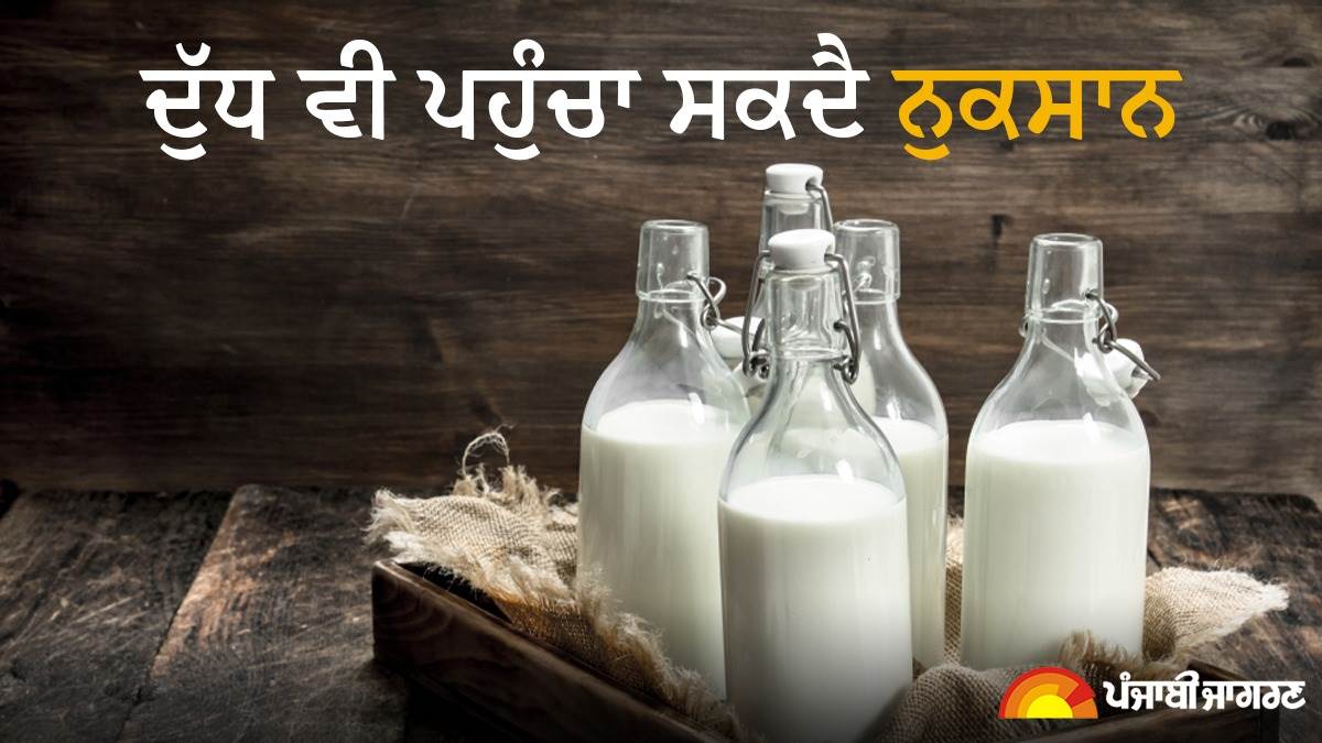 Milk Side Effects ਕੀ ਤੁਸੀਂ ਪੀਂਦੇ ਹੋ ਲੋੜ ਤੋਂ ਜ਼ਿਆਦਾ ਦੁੱਧ ਜਾਣ ਲਓ ਇਹ