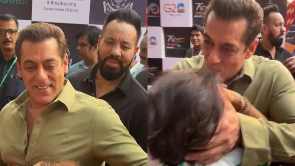 IFFI 2023 'ਚ ਪਹੁੰਚੇ ਸਲਮਾਨ ਖਾਨ ਨੇ ਭੀੜ 'ਚ ਅਚਾਨਕ ਮਹਿਲਾ ਨੂੰ ਕੀਤਾ ਕਿਸ ...