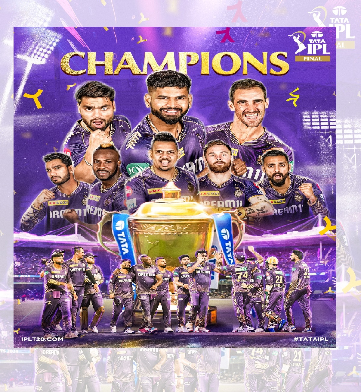 IPL 2024 Final : 10 ਸਾਲ ਬਾਅਦ ਕੋਲਕਾਤਾ ਨਾਈਟ ਰਾਈਡਰਜ਼ ਨੇ ਜਿੱਤਿਆ IPL ਦਾ ...